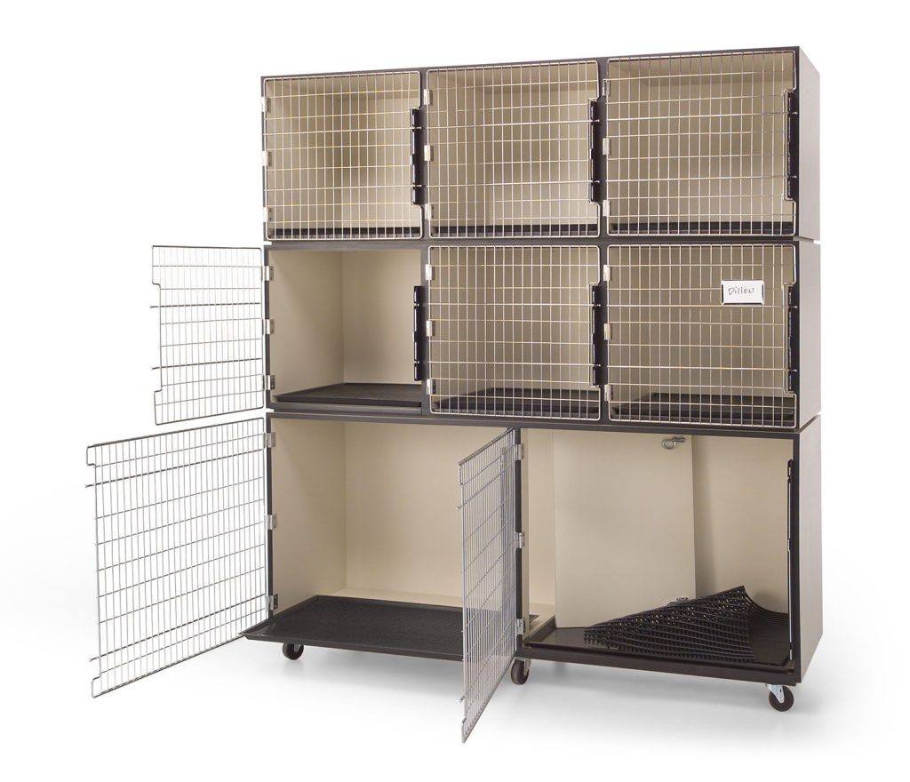 Veterinary cages, laminate cages