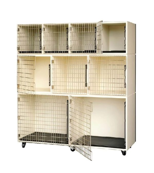 Veterinary cages, laminate cages